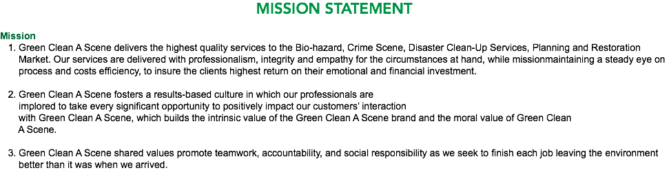 MISSION STATEMENT